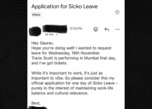 Travis Scott’s Mumbai concert sparks viral ‘Sicko Leave’ trend